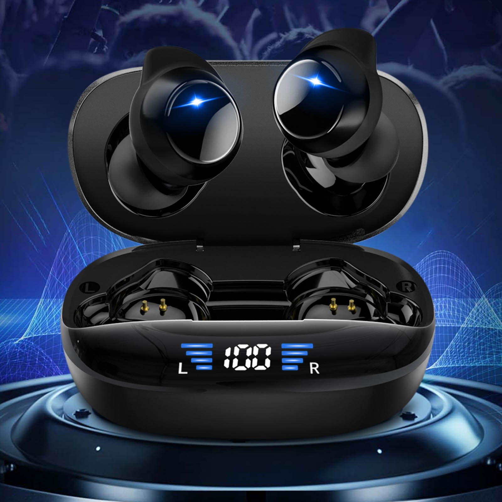 FYHALE Mini Bluetooth Earphones True Wireless Sports 5.2 Digital ...