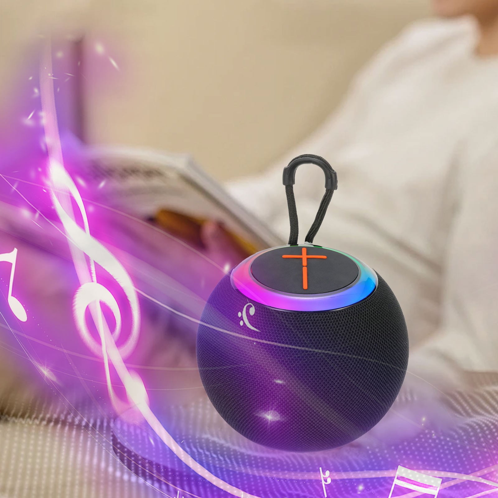 FYHALE Outdoor Colorful Bluetooth Speaker Wireless Colorful Light ...