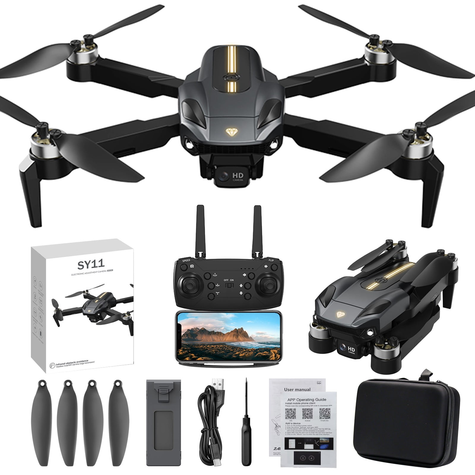 FYHALE PRO GPS Drone for Adults 4K UHD FPV Drone with HD Camera ...