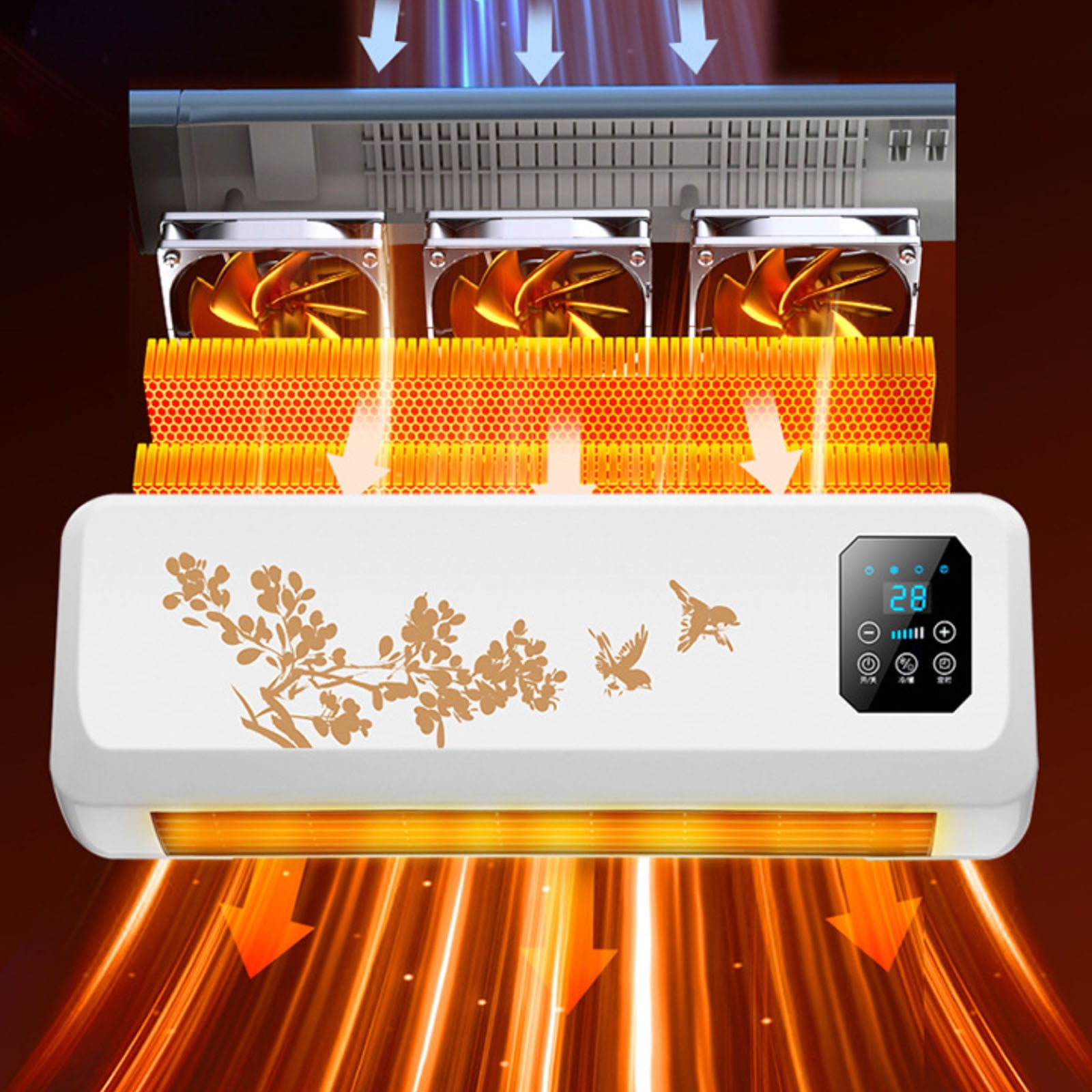 FYHALE Smart 10000 BTU Through the Wall Air Conditioner with Heat, Wall ...