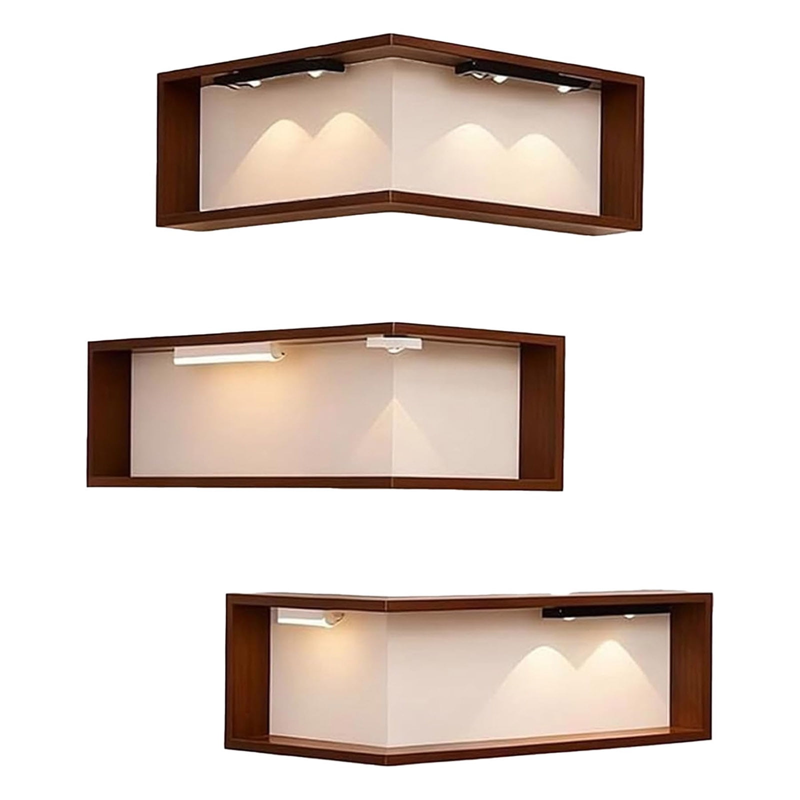 FYHALE Smart Corner Shelves That Light up Your Space, Wall-Mounted ...