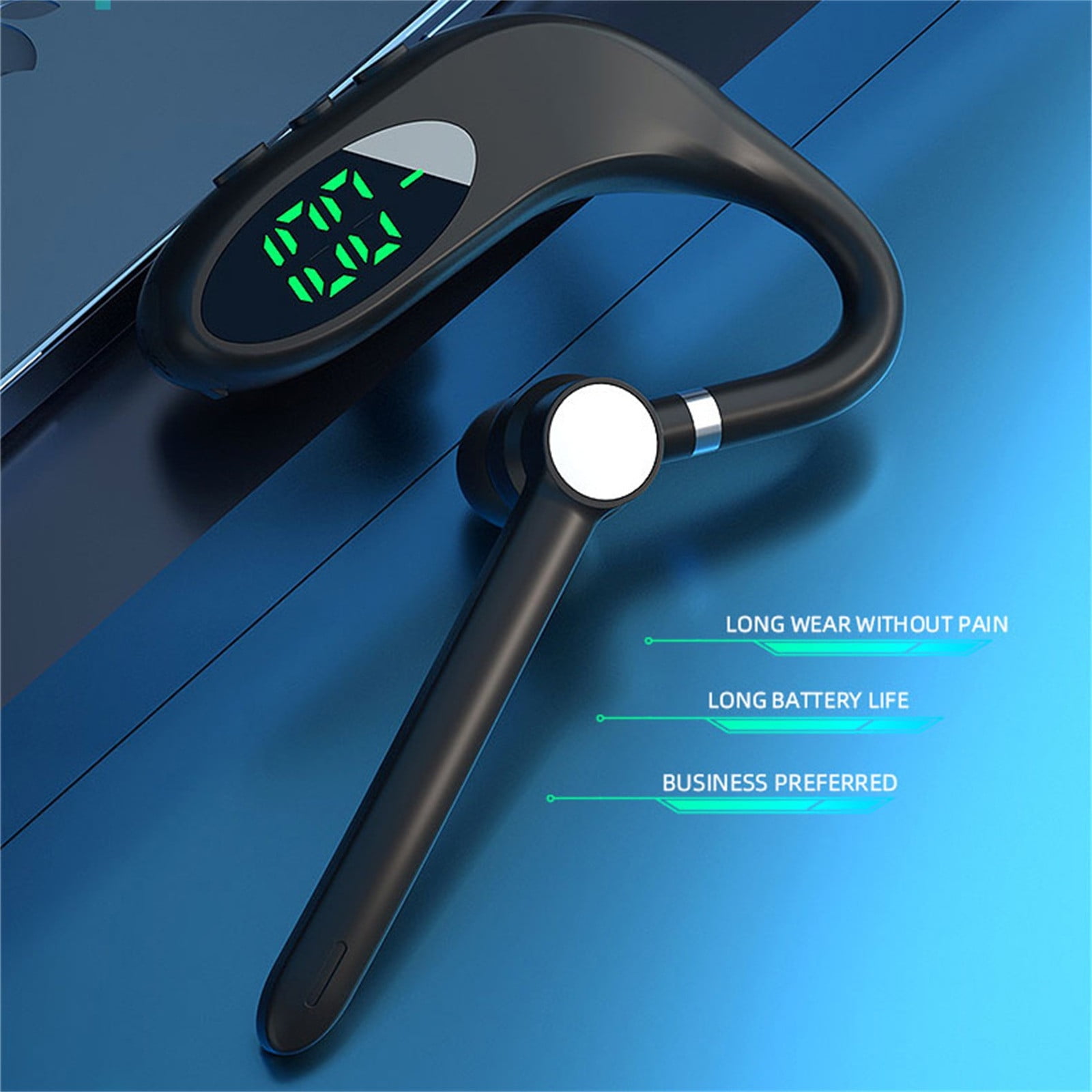 FYHALE Wireless Bluetooth Headset Headset with One-digit Display 5.0 In ...