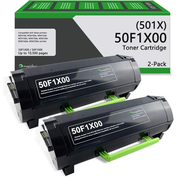 FYIVYIPONP 50F1X00 Extra High Yield Black Toner Cartridge(2-Pack ...