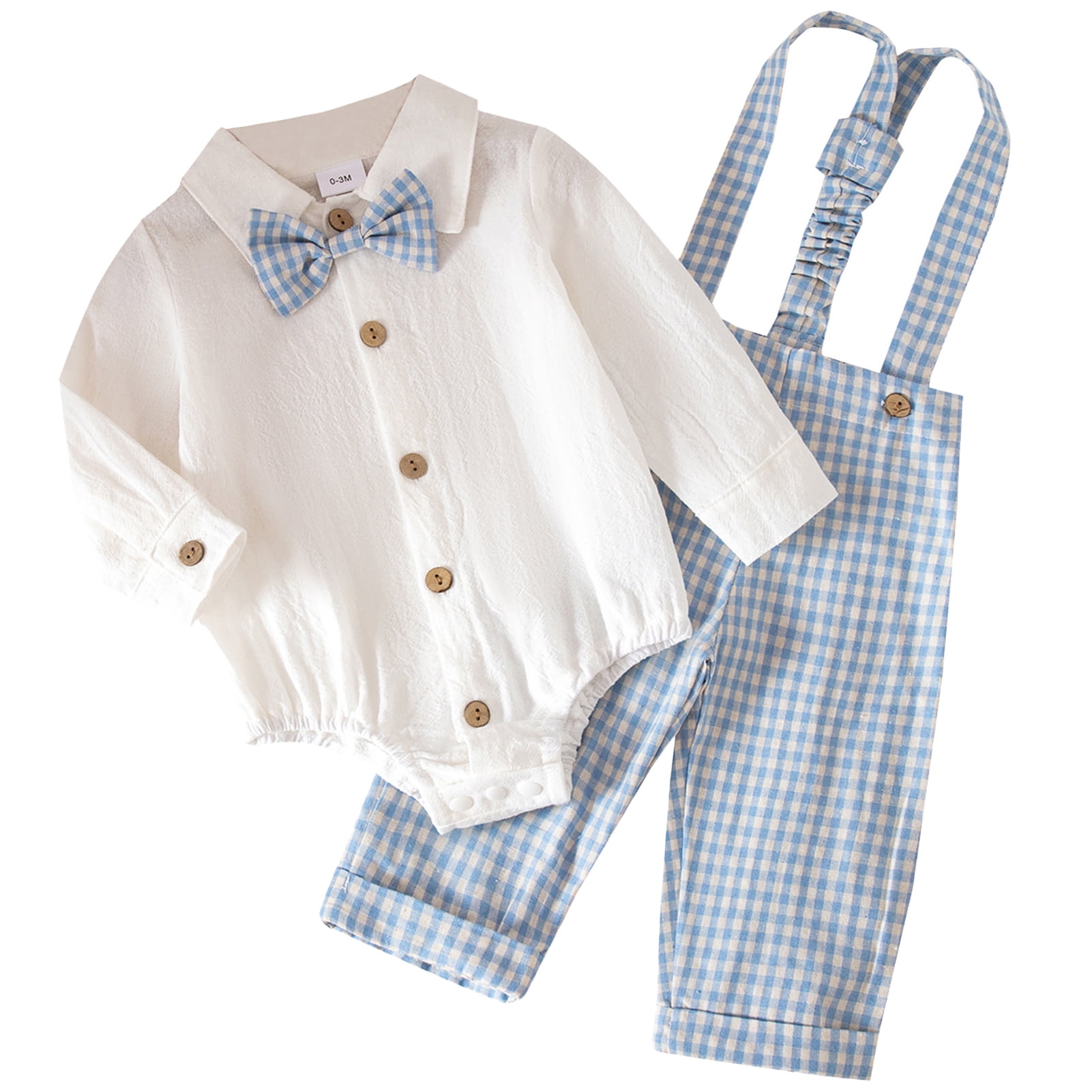 FYMNSI Baby Boy Suits Long Sleeve Clothes Infant Gentleman Outfit Dress ...