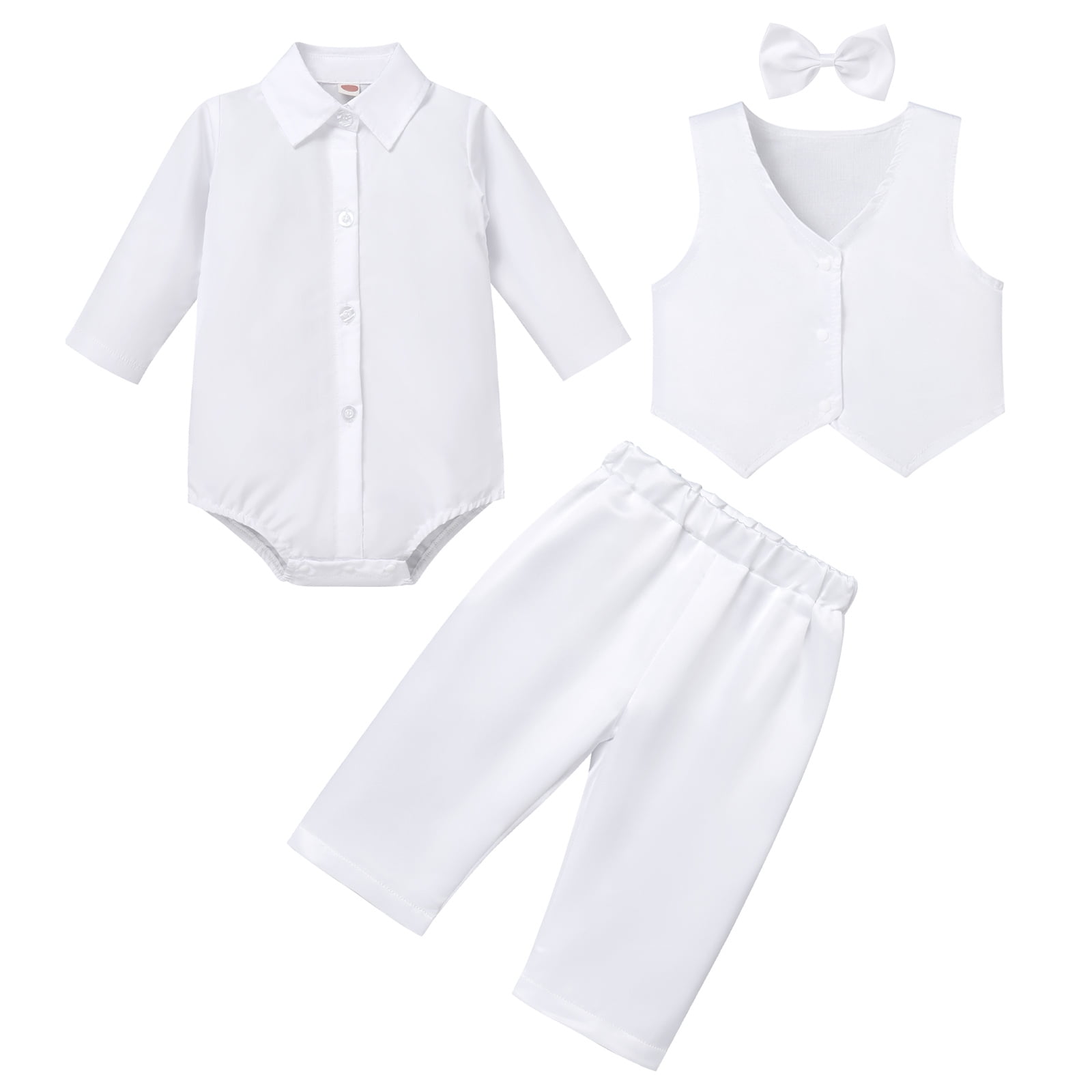 FYMNSI Baby Boys Baptism Christening Outfit Infant Church Dress Clothes ...