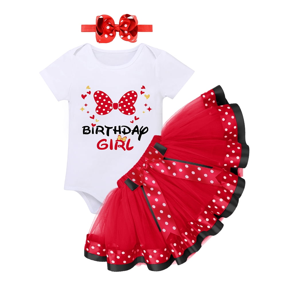 FYMNSI Baby Girl Toddler Kids 1/2 1st 2nd Birthday Cake Smash Outfit ...