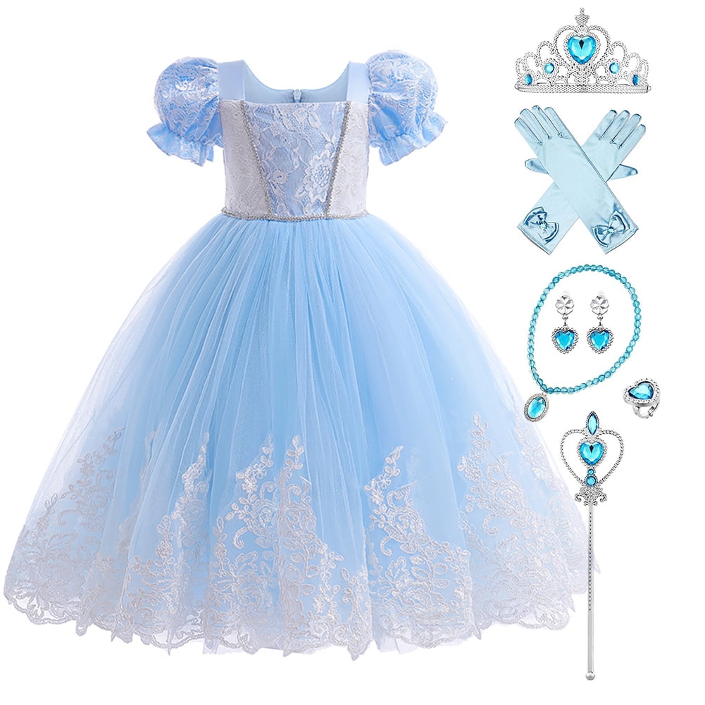 FYMNSI Girls Princess Halloween Costume Fancy Dress Kids Carnival ...