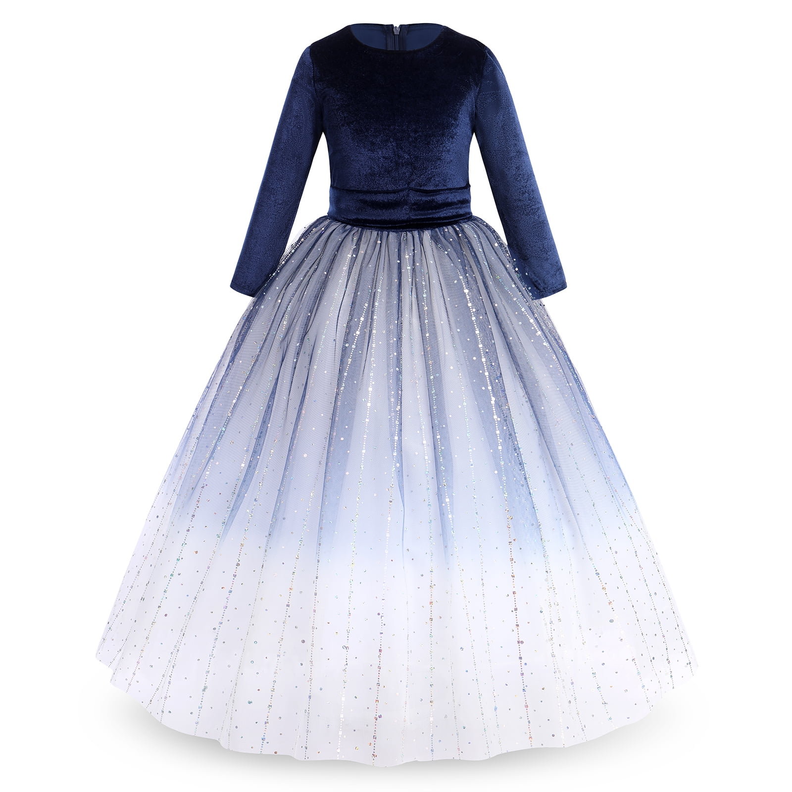 FYMNSI Christmas Velvet Princess Dress for Girls Evening Fancy Dresses ...