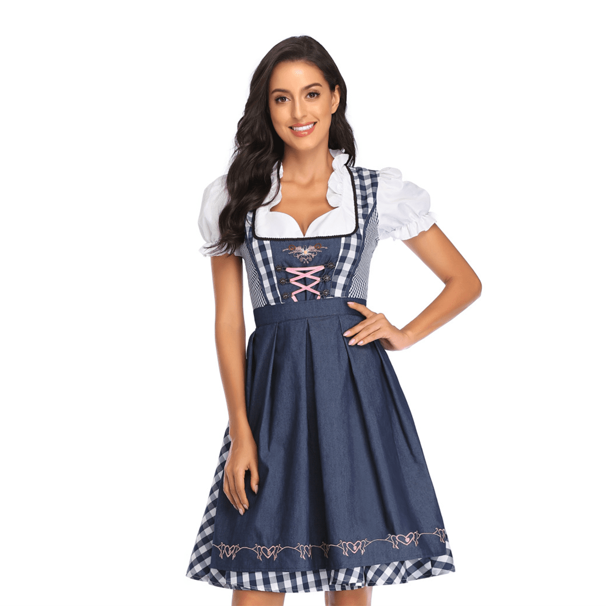 FYMNSI Oktoberfest Dress for Women German Bavarian Dirndl Dresses with ...