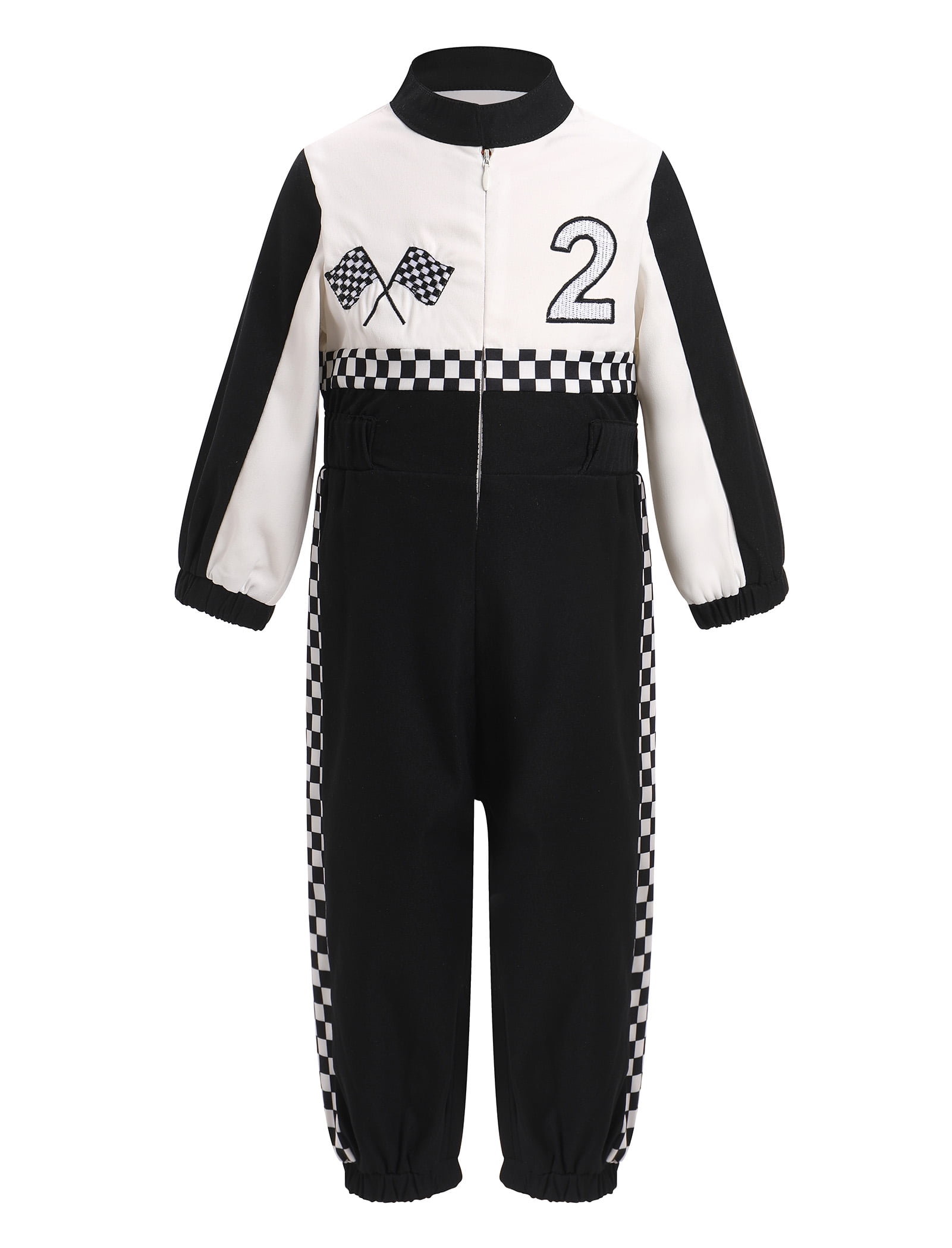 FYMNSI Toddler Boy Race Car Driver Romper Clothes Baby Racer Jumpsuit ...