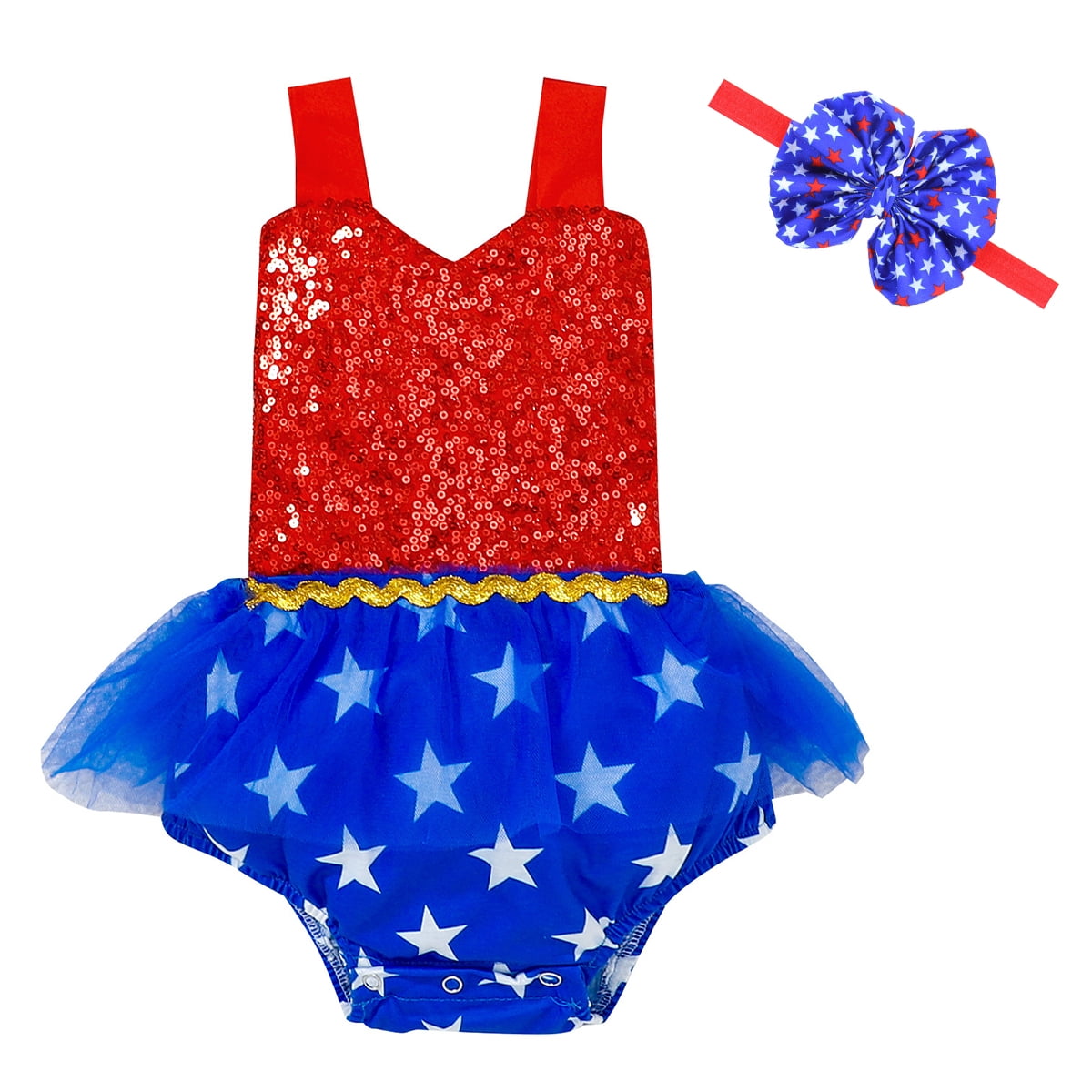 FYMNSI Toddler Infant Girls Cute Holiday Costume Romper Kids Baby ...