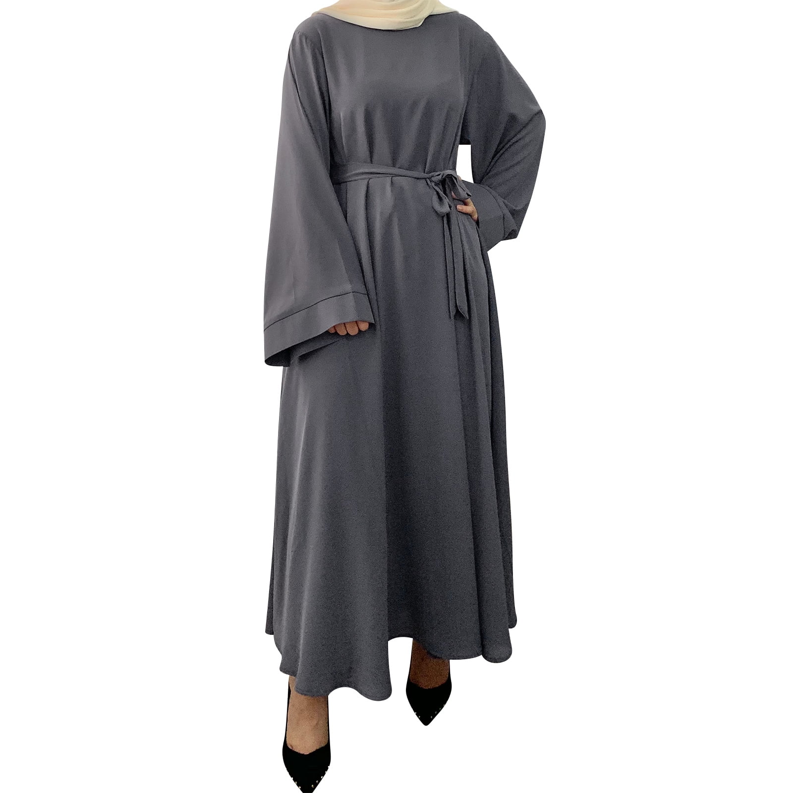 FYMNSI Women's Abaya Muslim Fashion Turkey Hijab Dress Kaftan Arabic ...