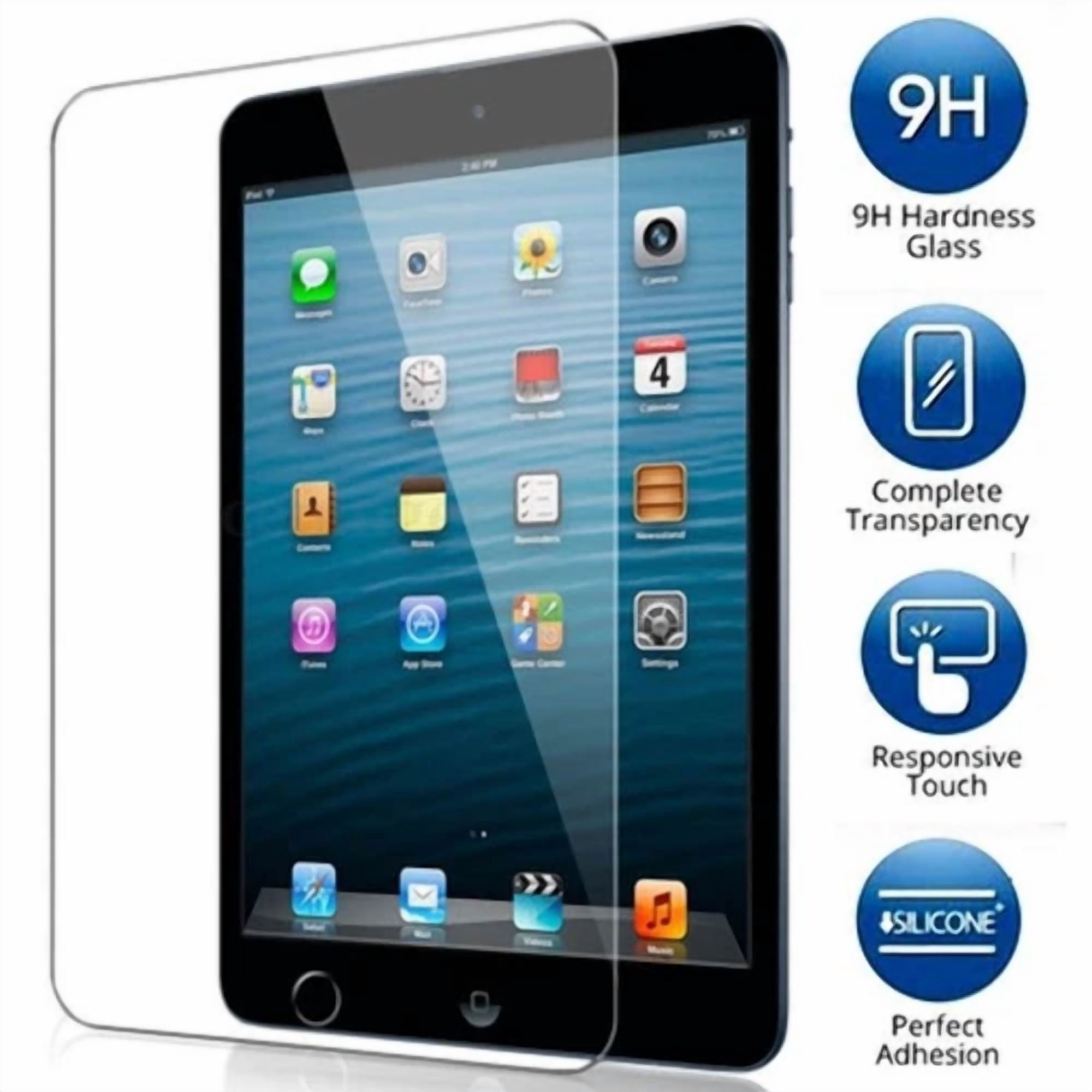 FYNA- Ipad 9.7 (2017) Tempered Glass Screen Protector Guard Shield ...