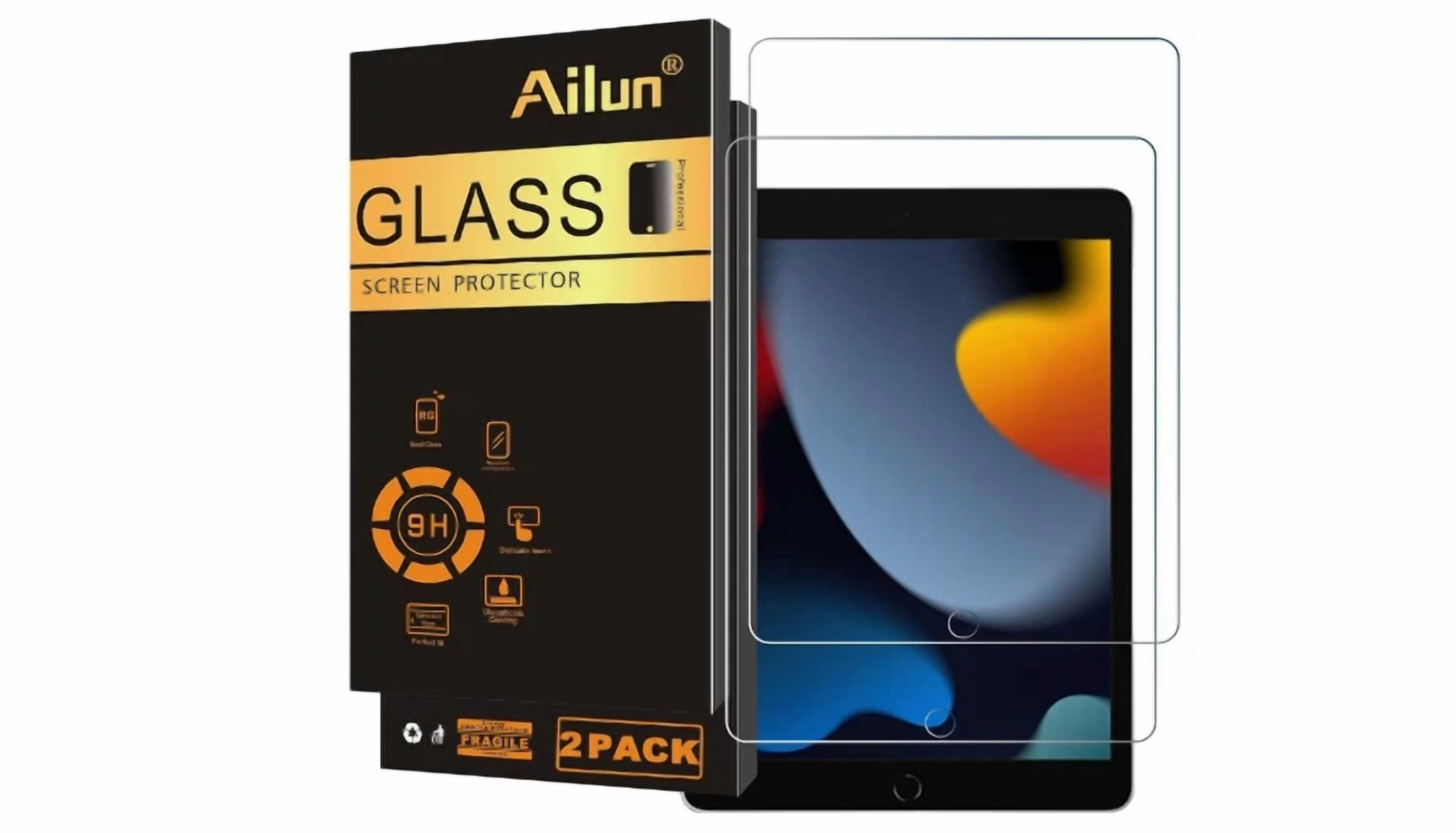 FYNA- Ipad 9Th 8Th 7Th Generation Tempered Glass Screen Protector Ultra ...