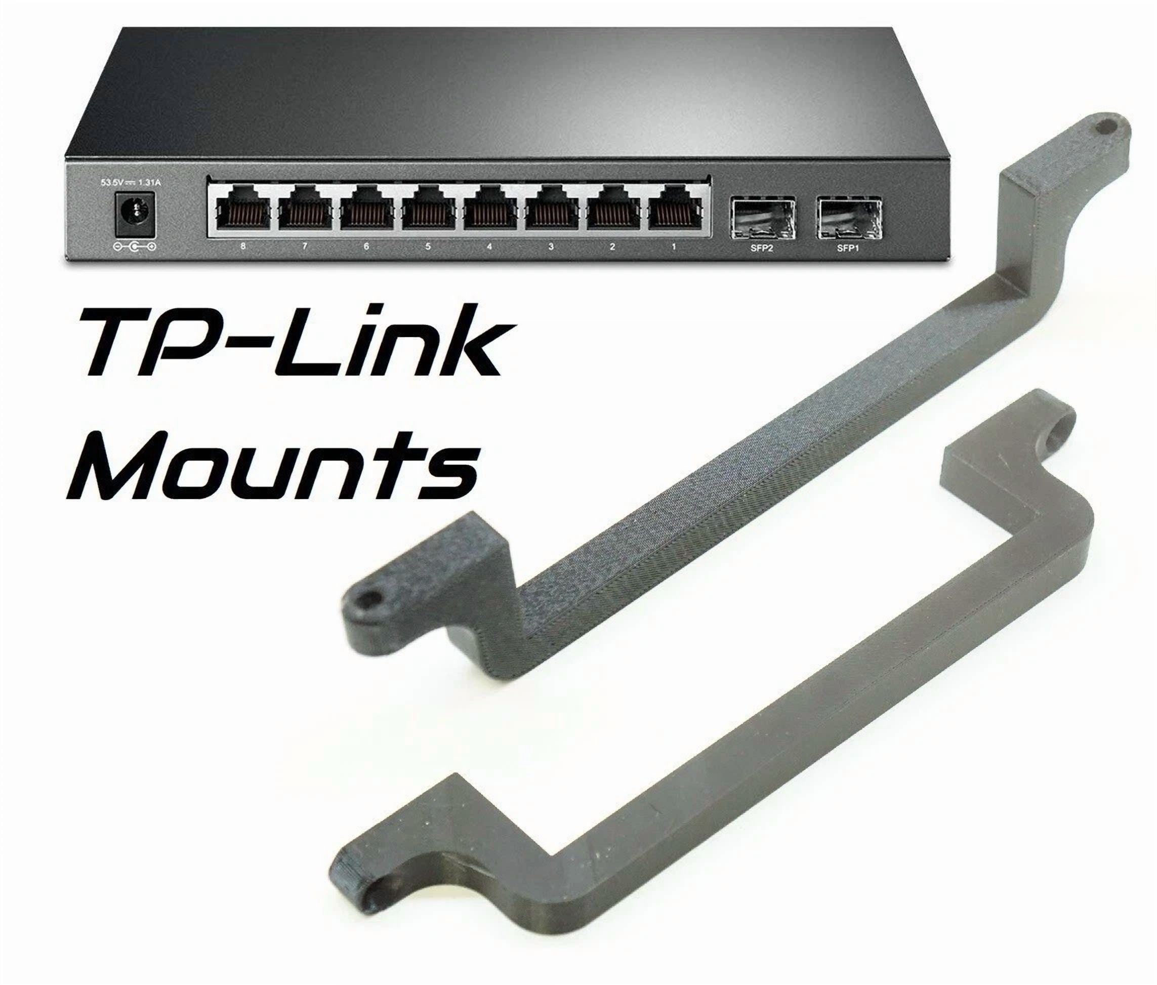 FYNA- Wall Mount Under Desk Mount For Tp-Link Tl-Sg2210P V3 Poe Switch ...