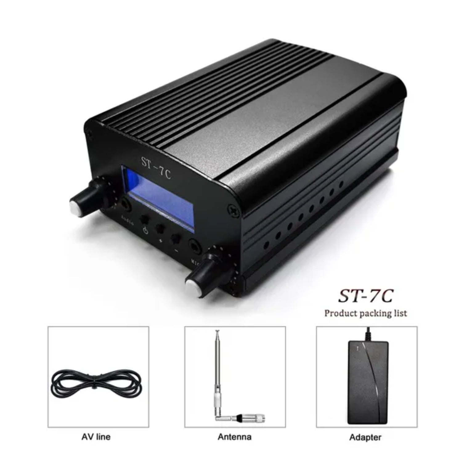 FYNGCN SET OF FM broadcast transmitter for radio station ST-7C stereo ...