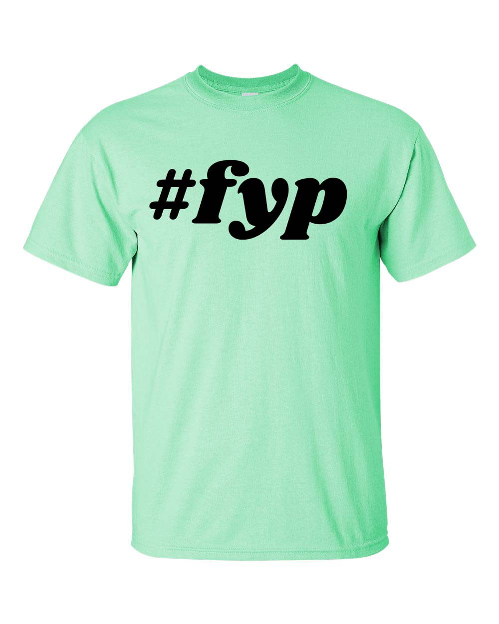 #FYP For You Page Unisex Adult Short Sleeve T-shirt-Mint-xxxl - Walmart.com