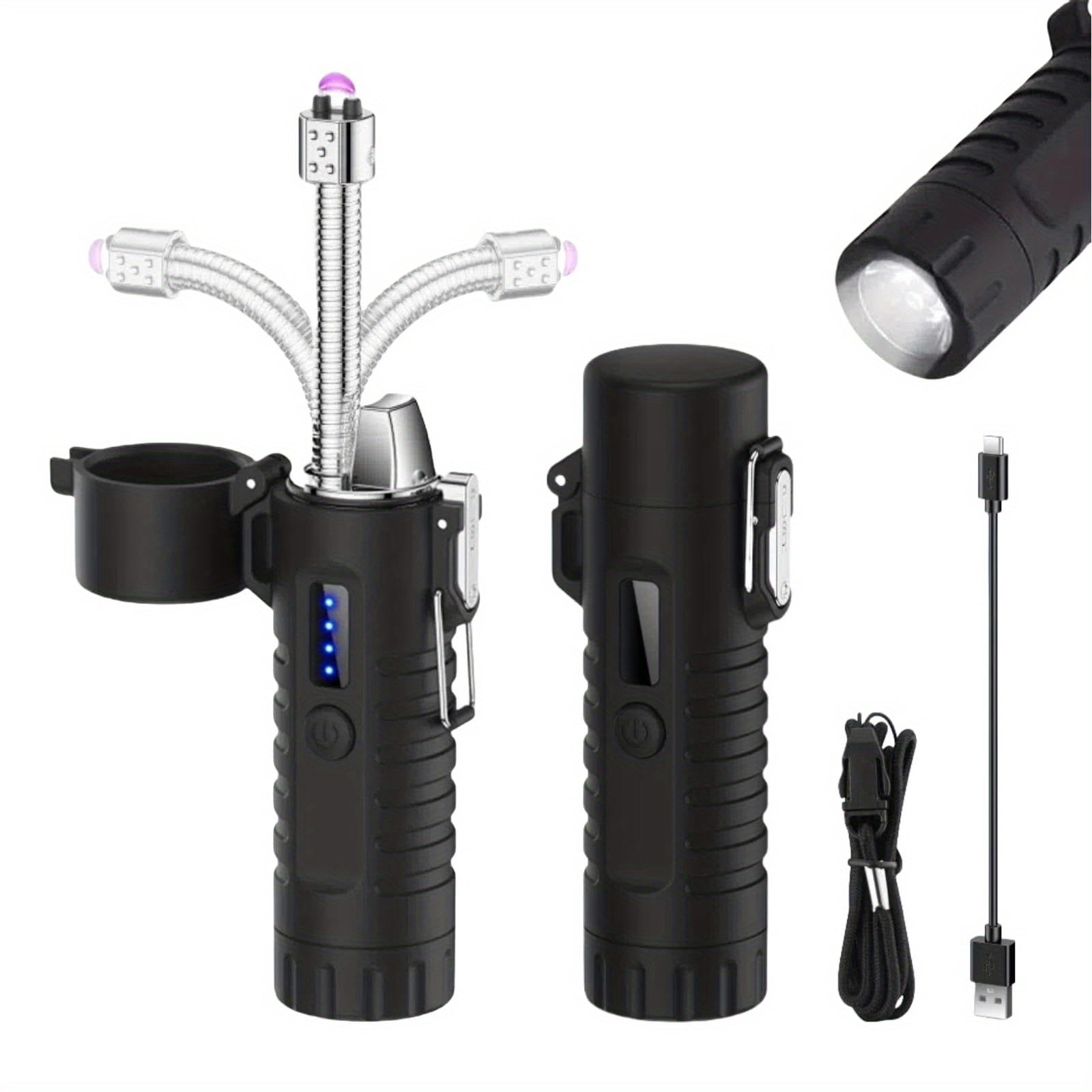 FYROXIA Extensible Outdoor Camping Lighter - Dual-Purpose Pulse Plasma ...