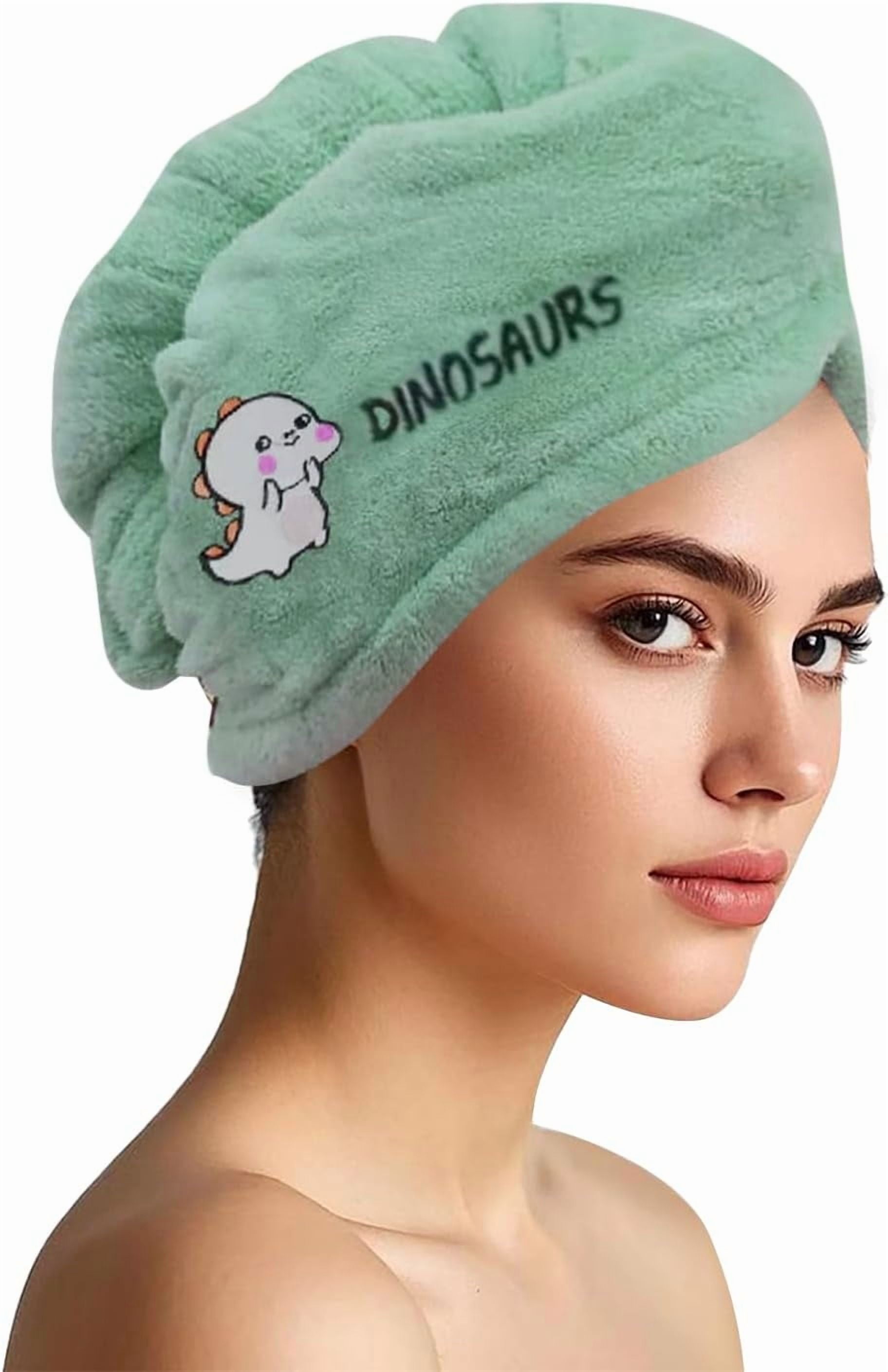 FYSGDF-1 Pack Double Layer Microfiber Hair Towel, Hair Turbans for Wet ...