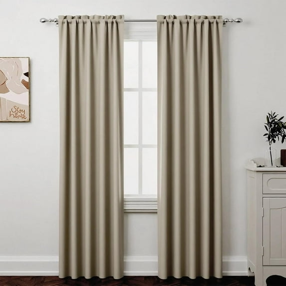 FYSGDF-2Pcs 84inch Linen Kitchen Tier Curtains for Windows, Semi Light ...