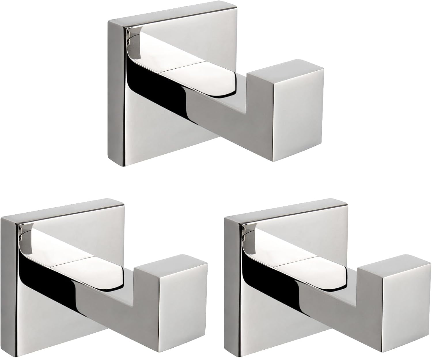 FYSGDF-Bath Towel Hooks -SUS304 Stainless Steel Square Clothes Robe ...