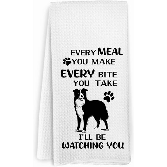 FYSGDF-Border Collie Kitchen Towels, Border Collie Gifts for Women Men ...