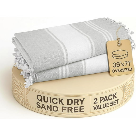 FYSGDF-Extra Large Beach Towels 2 Pack – Oversized 39"x71", Pre-Washed ...