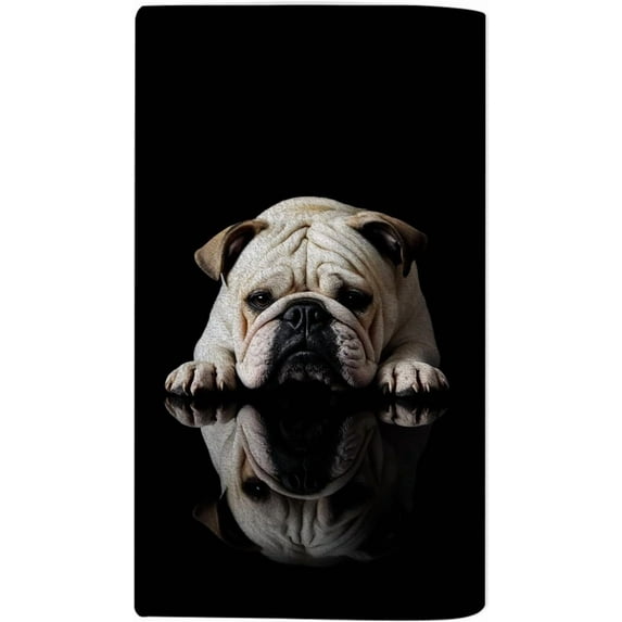 FYSGDF-Funny Dog Beach Towel Bulldog Cute Face Face Towels Suit Travel ...