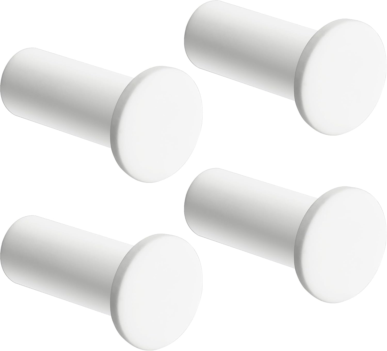 FYSGDF-Modern Coat Hooks Wall Mount, Matte White Towel Hooks for ...