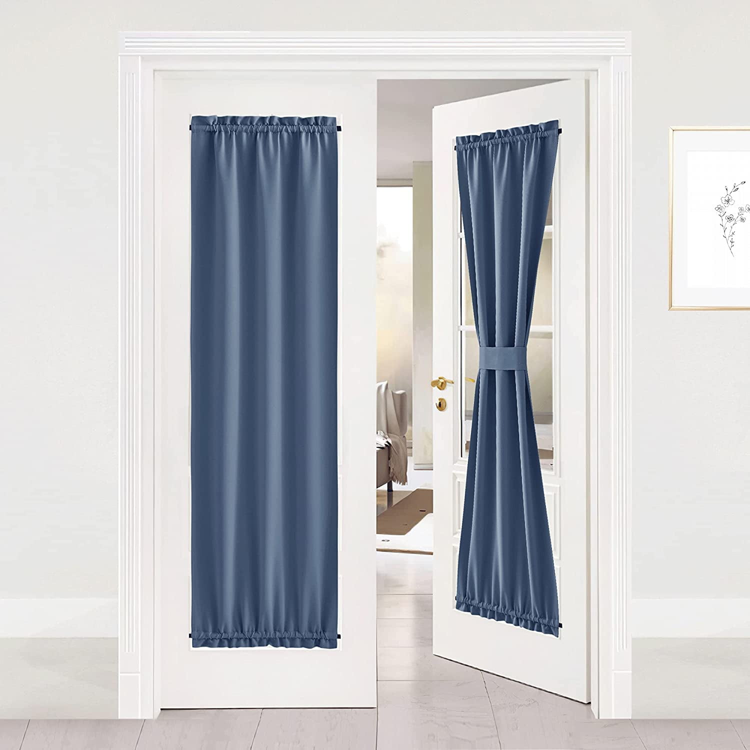 FYSGDF-Small Door Window Curtain - Thermal Insulated Rod Pocket Privacy ...