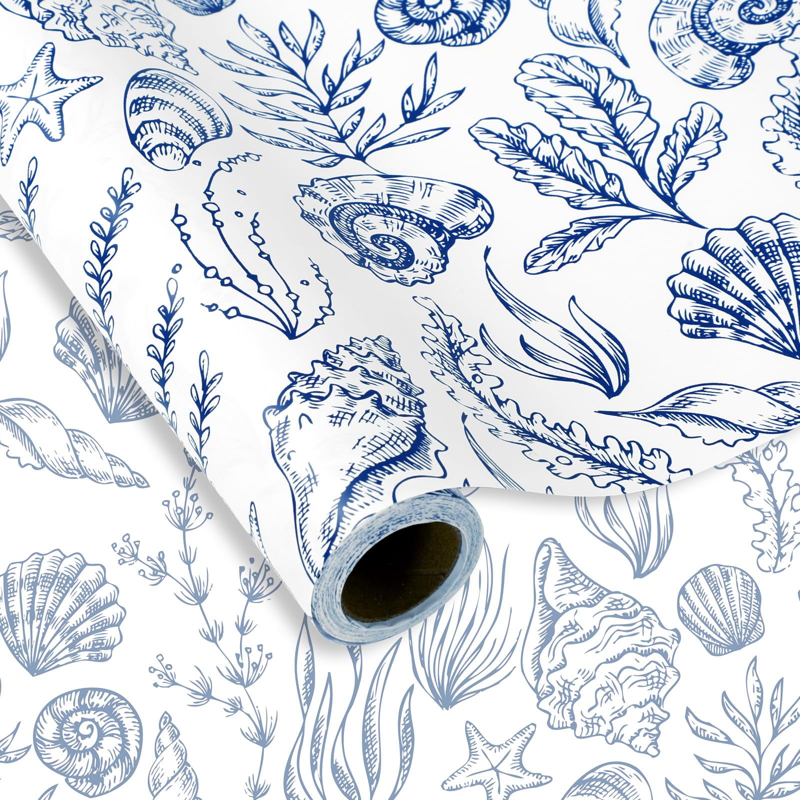 FYSUIMU Ocean Wrapping Paper TSF6 -Mini Roll- 17 In x 32.8 Ft Sea ...