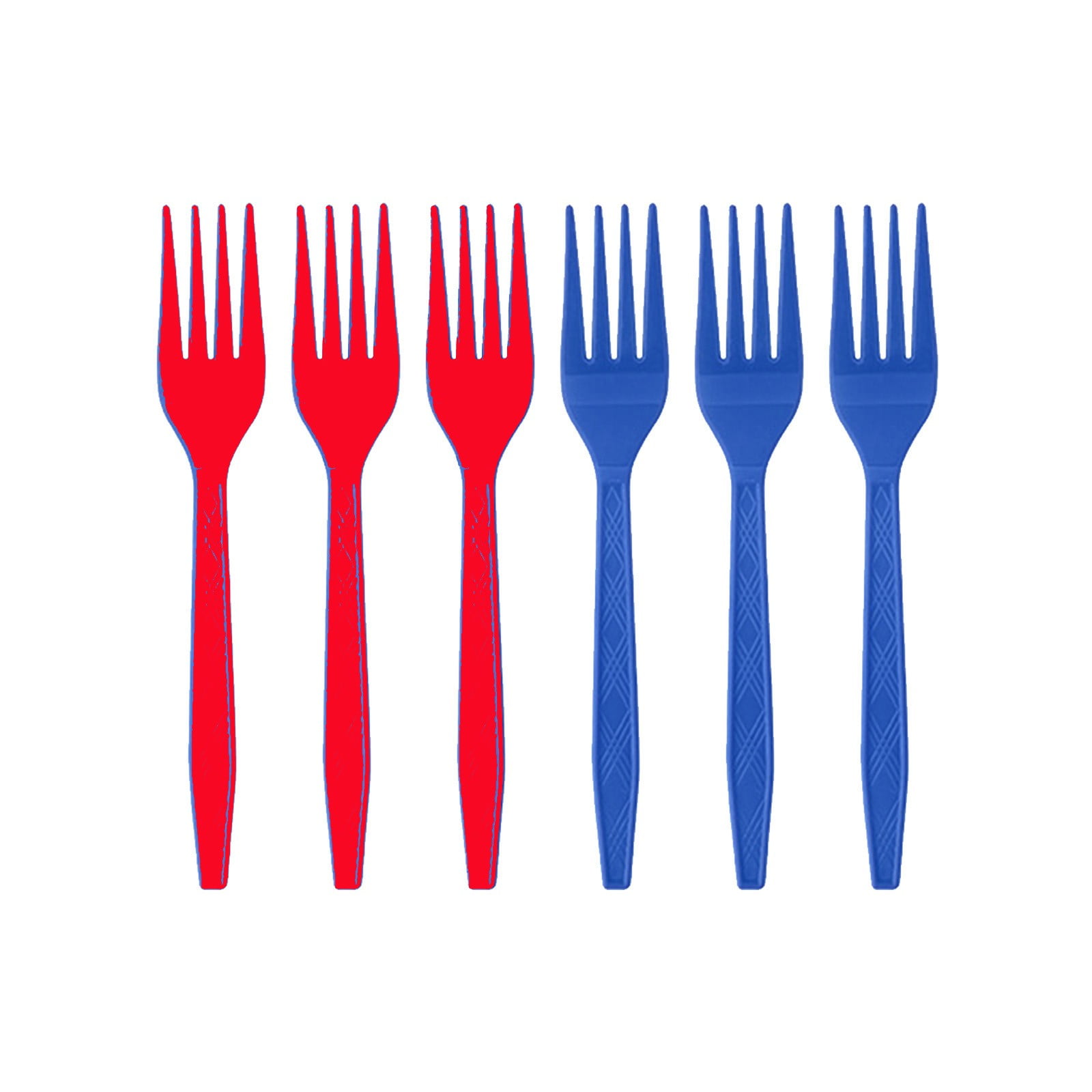 FYTPOV 24pcs Blue Red Spoon for 4th of July, Disposable Plastic Spoons ...