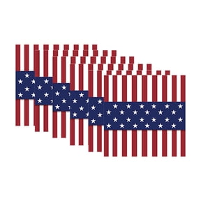 Creative Converting Patriotic Parade Napkins, 6.5", Red, White and Blue ...