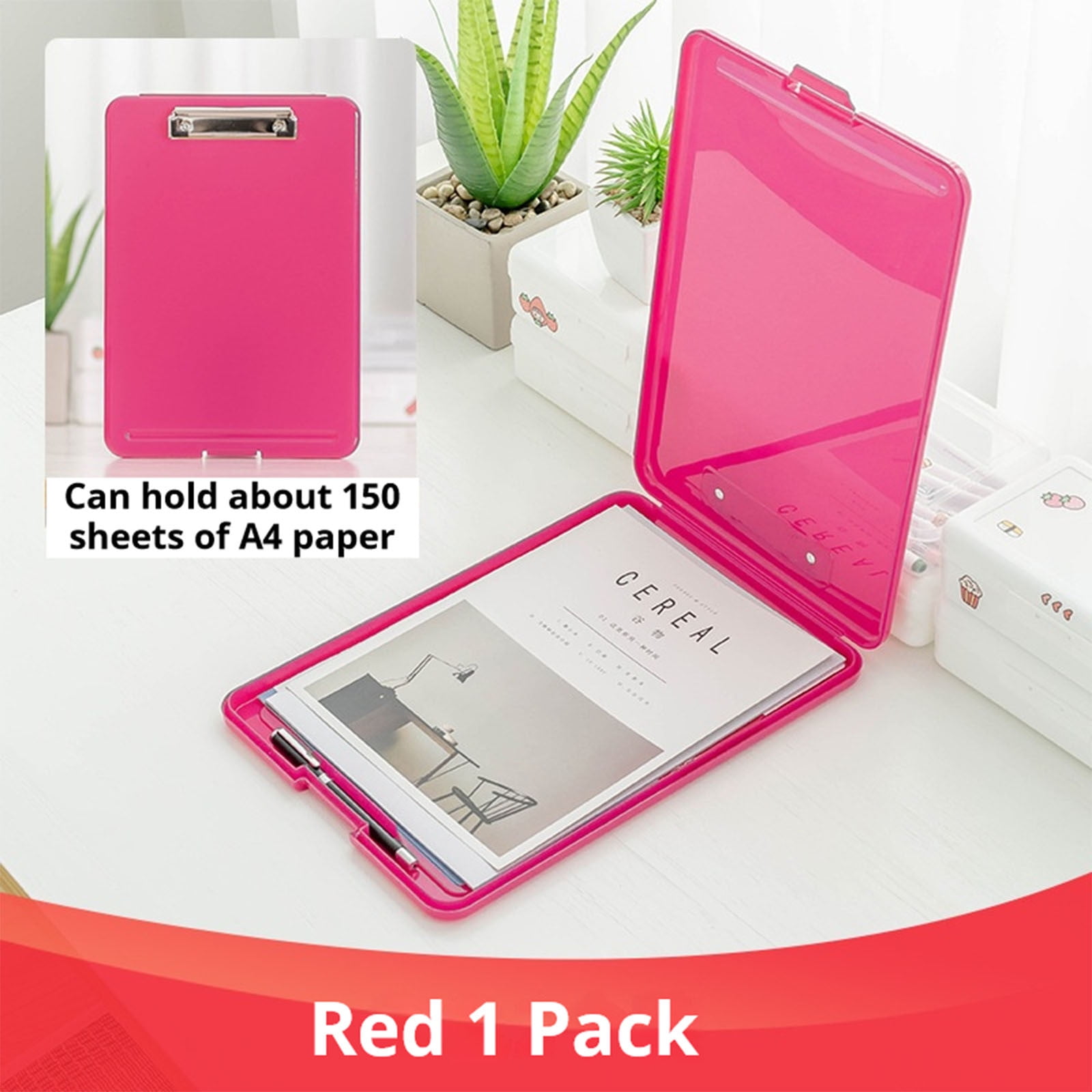 FYTPOV A4 File Box File Storage File Box Multifunctional File Box ...