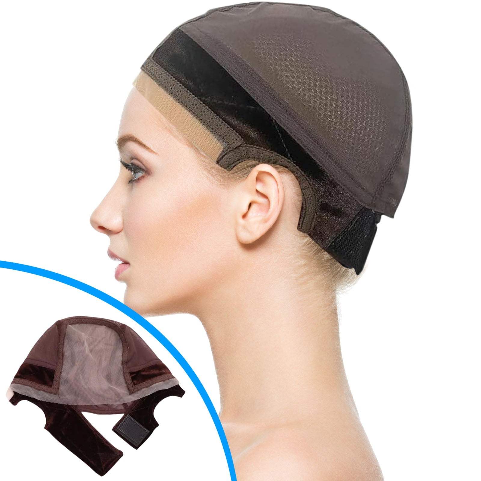 FYTPOV Adjustable Wig Grip Cap for Glueless Wigs - Lace Front Caps with ...
