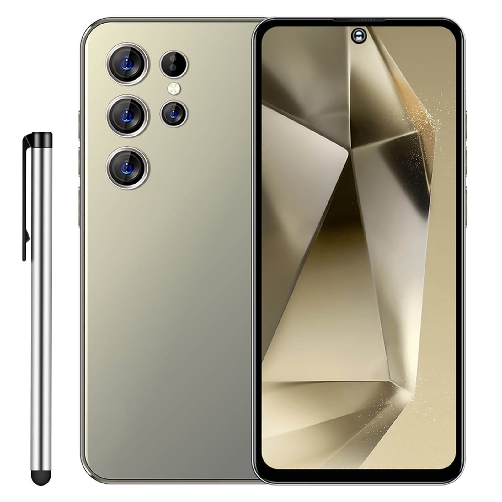 FYTPOV Android Phone, S24 Smartphone 6.8-inch HD Standby Card Slot 2+16G Memory 3000mAh Battery ...