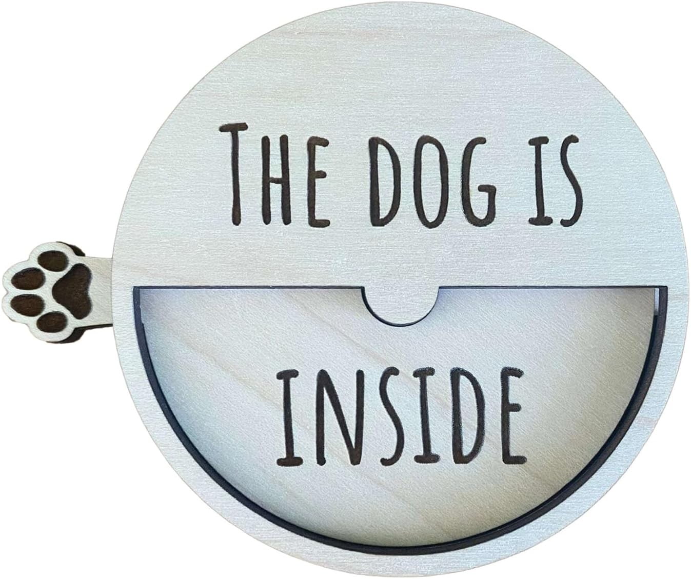 FYTPOV Cat is In or Out Sign Reminder,Pet Inside Outside Wooden Door ...