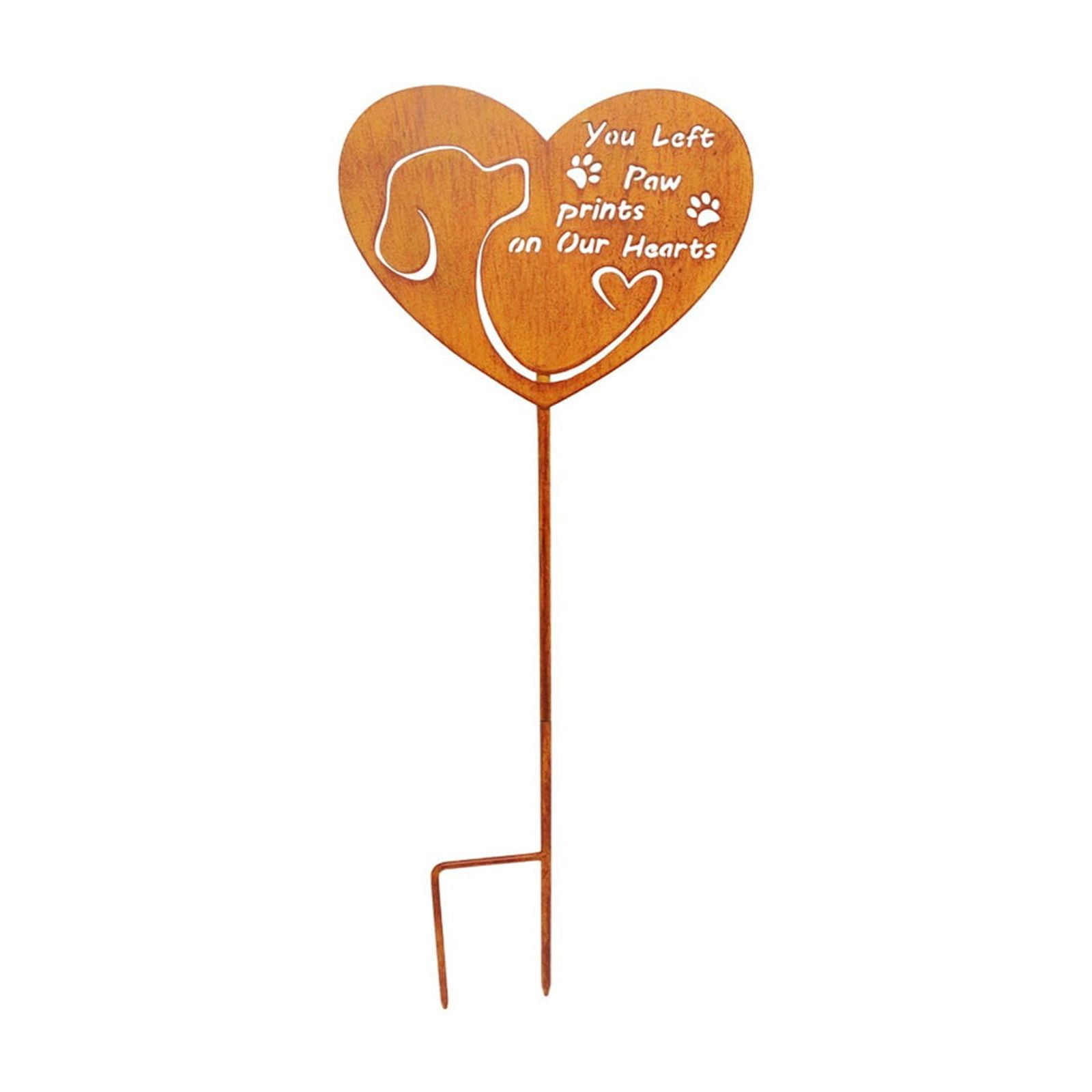 FYTPOV Garden Stake Graves Cemetery Decorations, Pet Metal Memorial ...