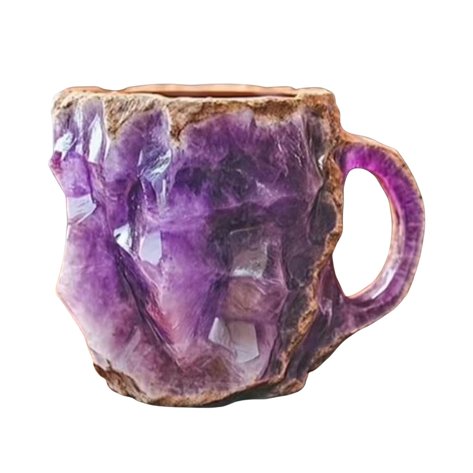 FYTPOV Mineral Crystal Coffee Mugs 2025 New Colorful Natural Mineral ...