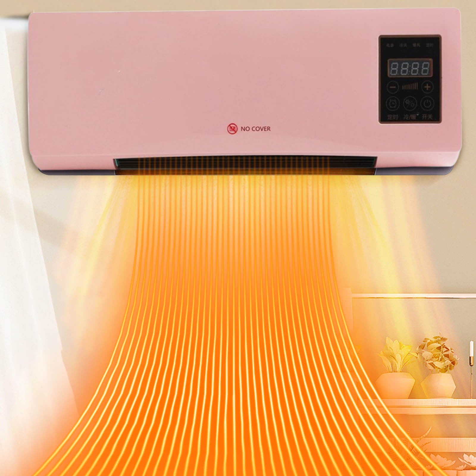 FYTPOV Wall Mounted Heater, Digital Display Heaters for Indoor Use ...