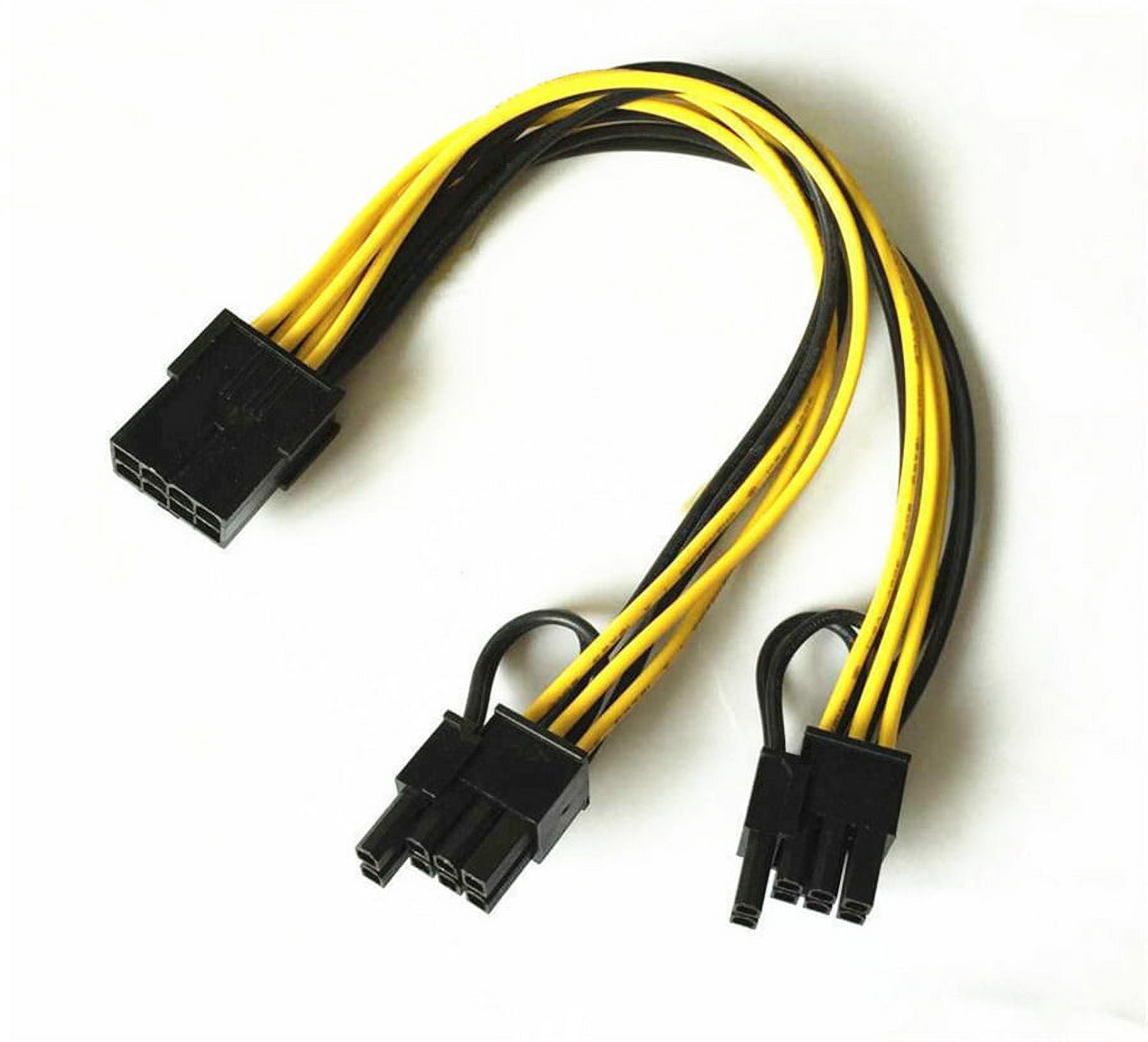 FYUU 10 X Pcie 8 Pin Male To Dual Pci-E 6+2 Pin Female Gpu Power Cable ...