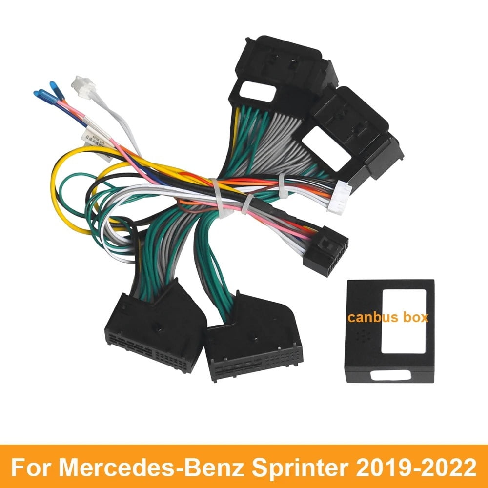 FYUU 16 Pin Power Cord Wiring Harness Adapter For Mercedes-Benz ...