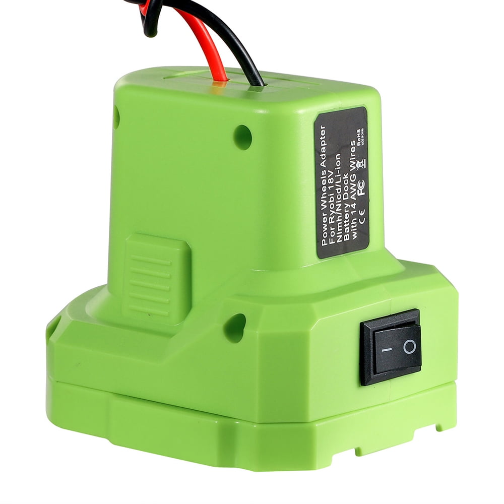 FYUU 1X Power Wheels Adapter With Switch For Ryobi 18V Battery Dock ...