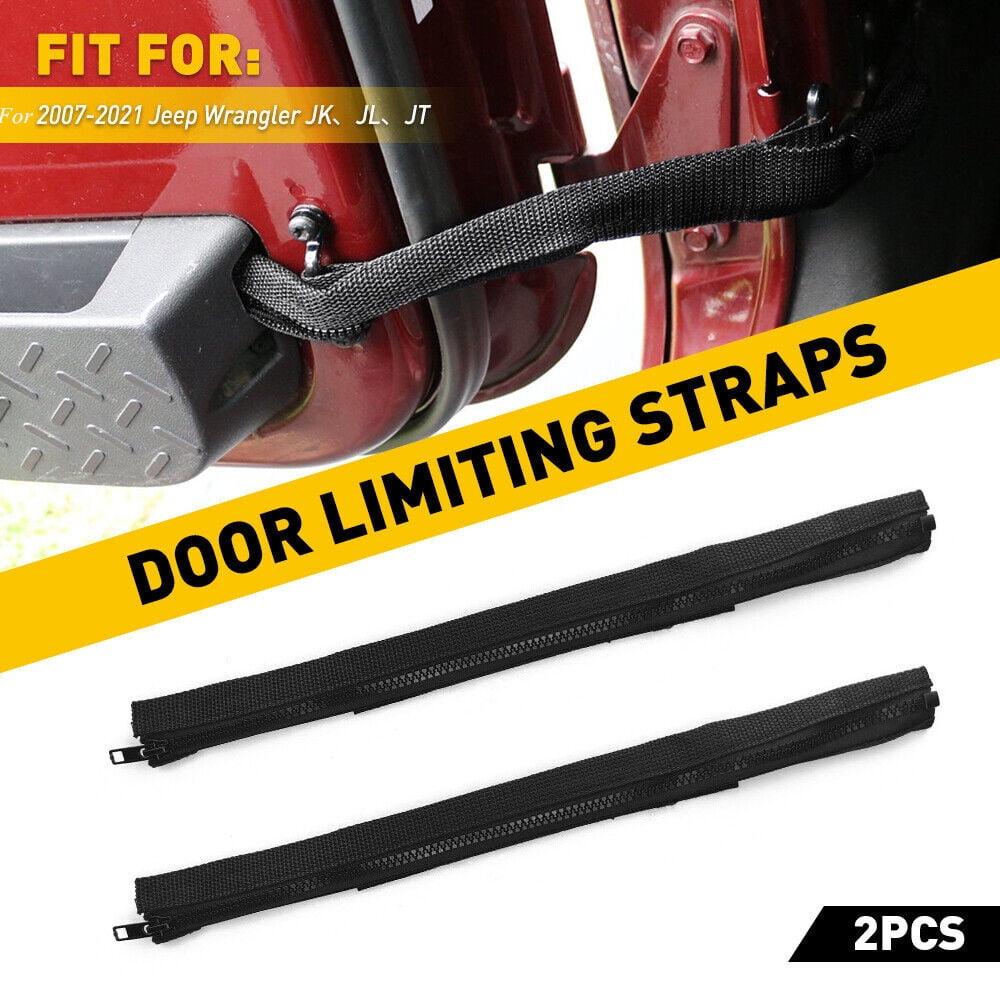 FYUU 2 Pcs Door Limiting Straps for Jeep Wrangler JK JKU Door Strap ...