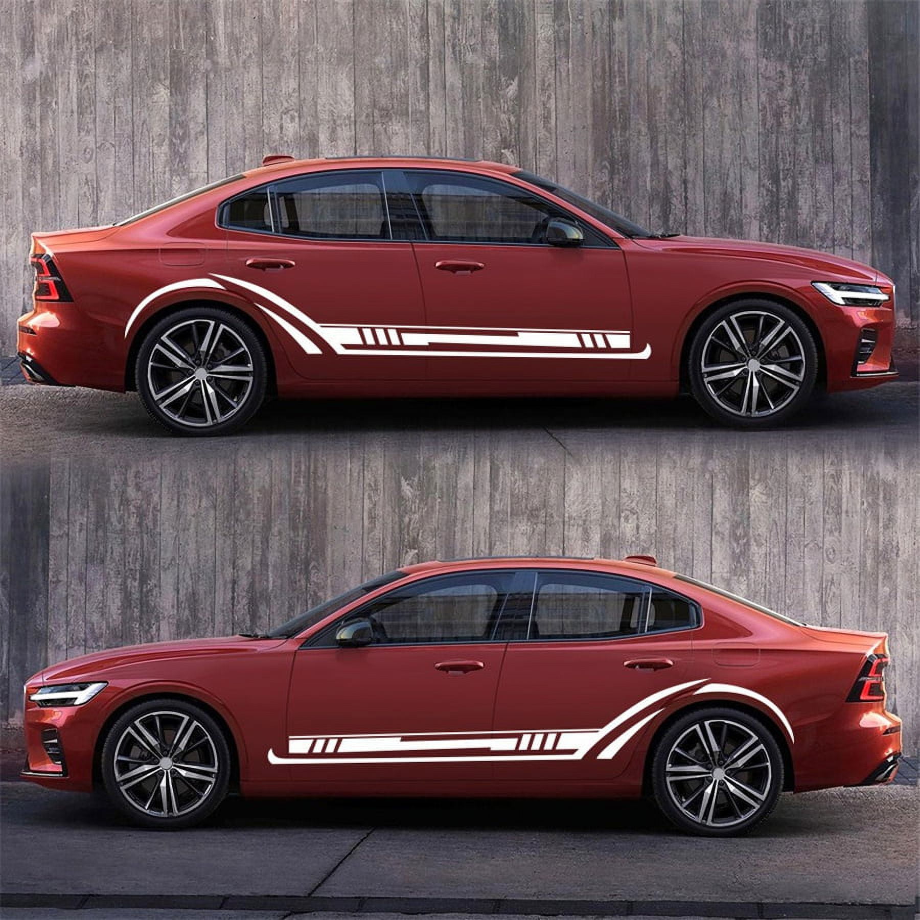 FYUU 2Pcs Car Side Stripes Graphics Vinyl Sticker Waterproof - Walmart.com