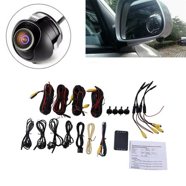 FYUU 360 Degree Car Parking Panoramic View Rearview 4 Way Camera ...