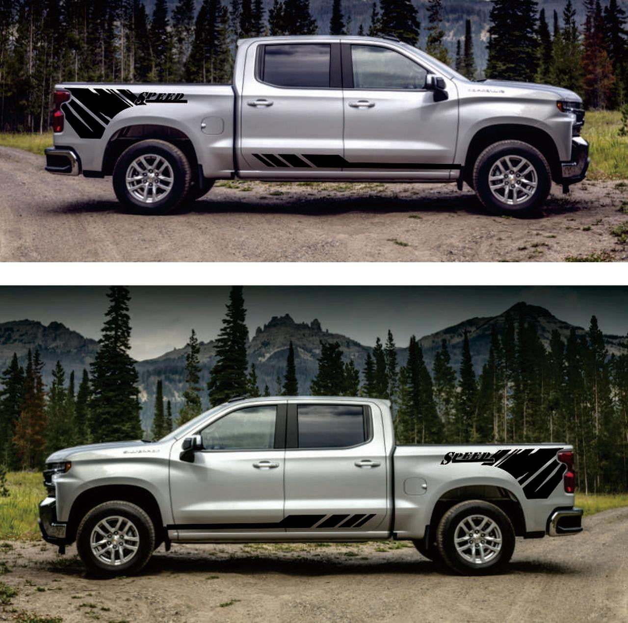 FYUU 4pcs Car Side Sticker Stylish For Ford Nissan NAVARA NP300 Vinyl ...