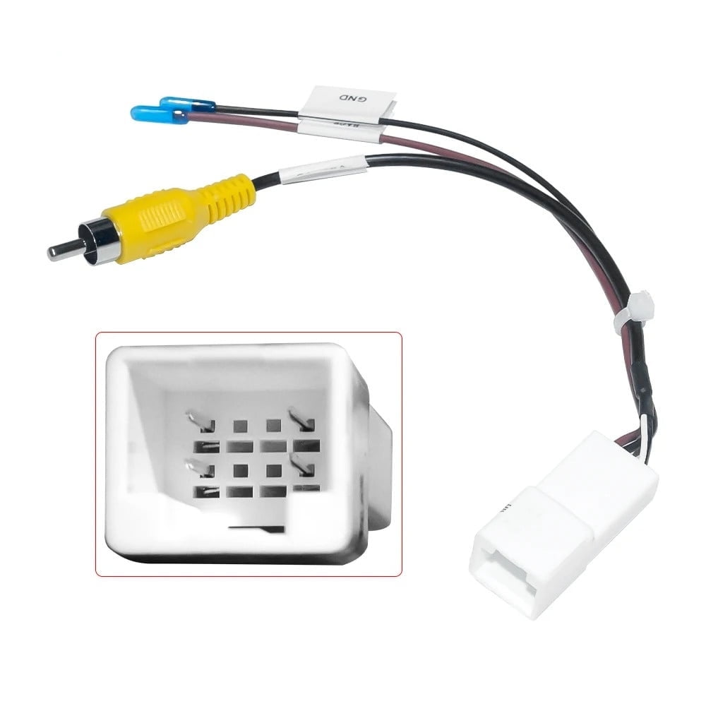 FYUU 8-Pin Reverse Camera Output Video Adapter Wiring Cable For Toyota ...