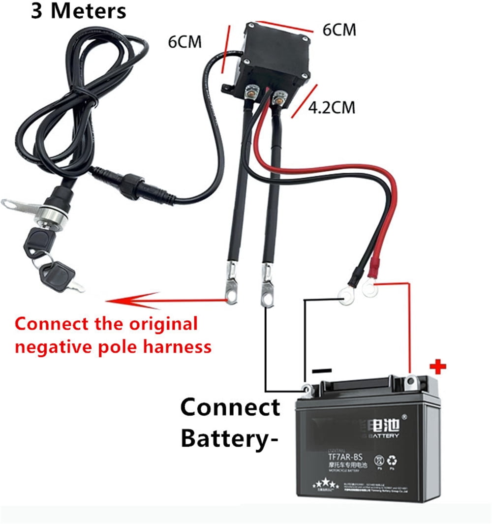FYUU 8V-16V Motorcycle Battery Disconnect Cut Off Isolator Master ...