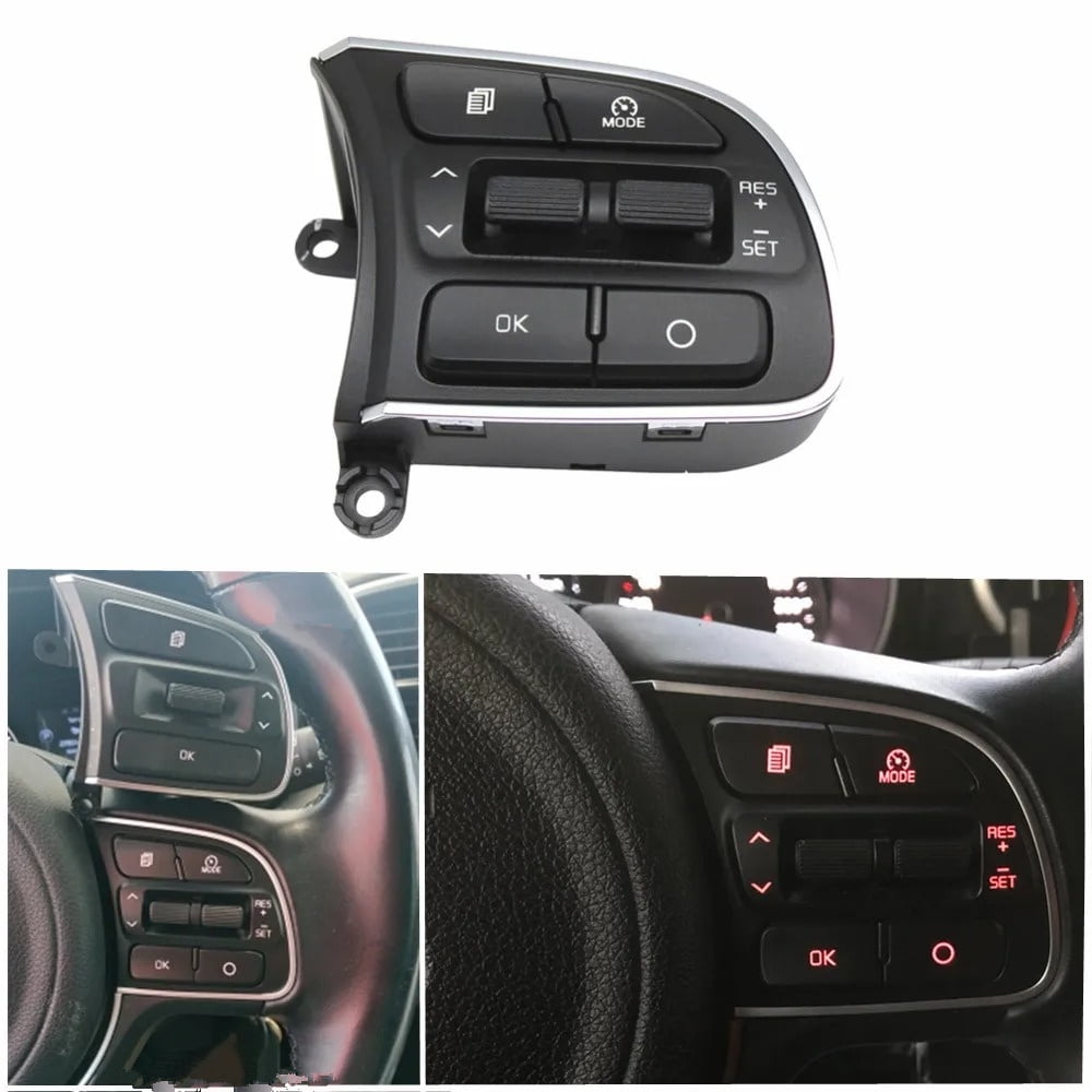 FYUU Cruise Control Steering Wheel Switch Button For Kia Sportage Ql ...